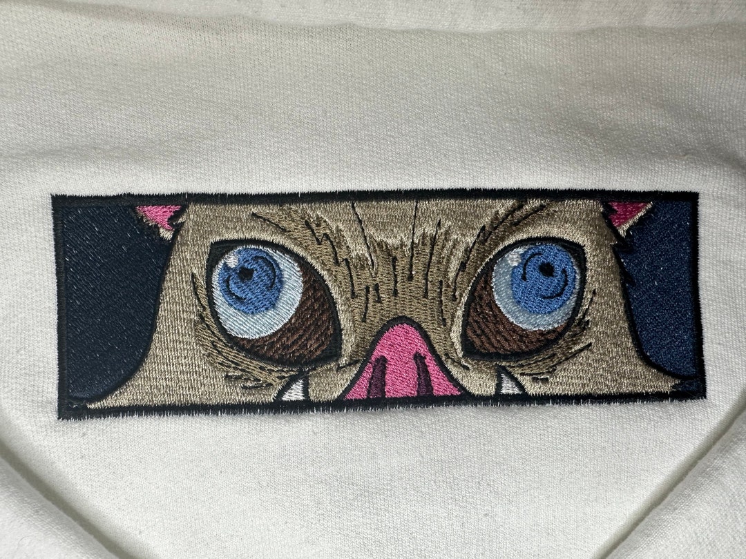 Inosuke Embroidered Sweatshirt - Etsy