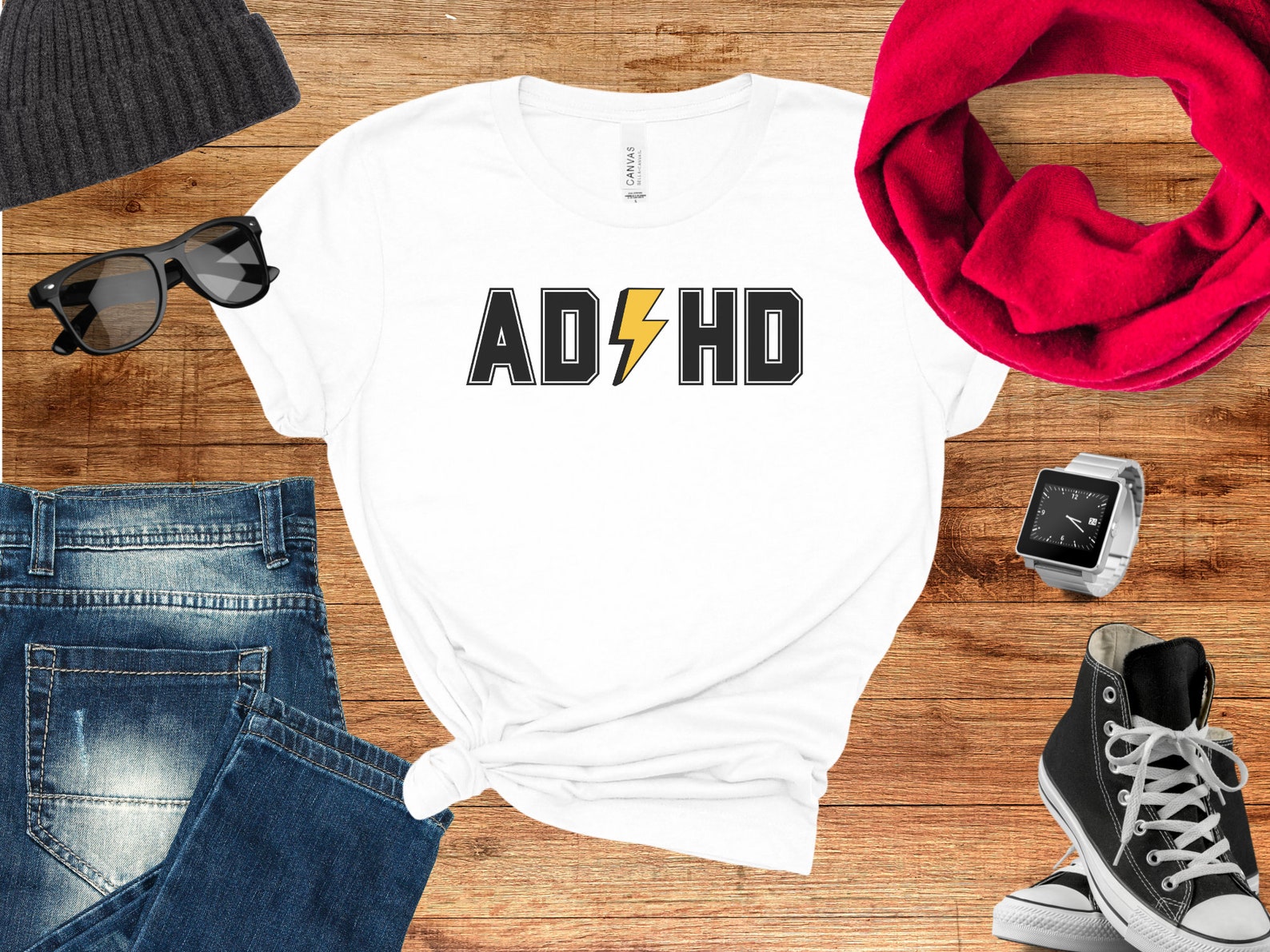 ADHD / ACDC /T Shirt / ADHD Shirt / Funny Adhd Tee Shirt / Cool Adhd ...