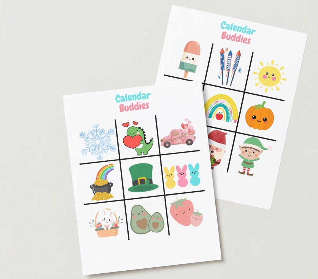 18 Calendar Buddies Homeschool Calendar School - Etsy