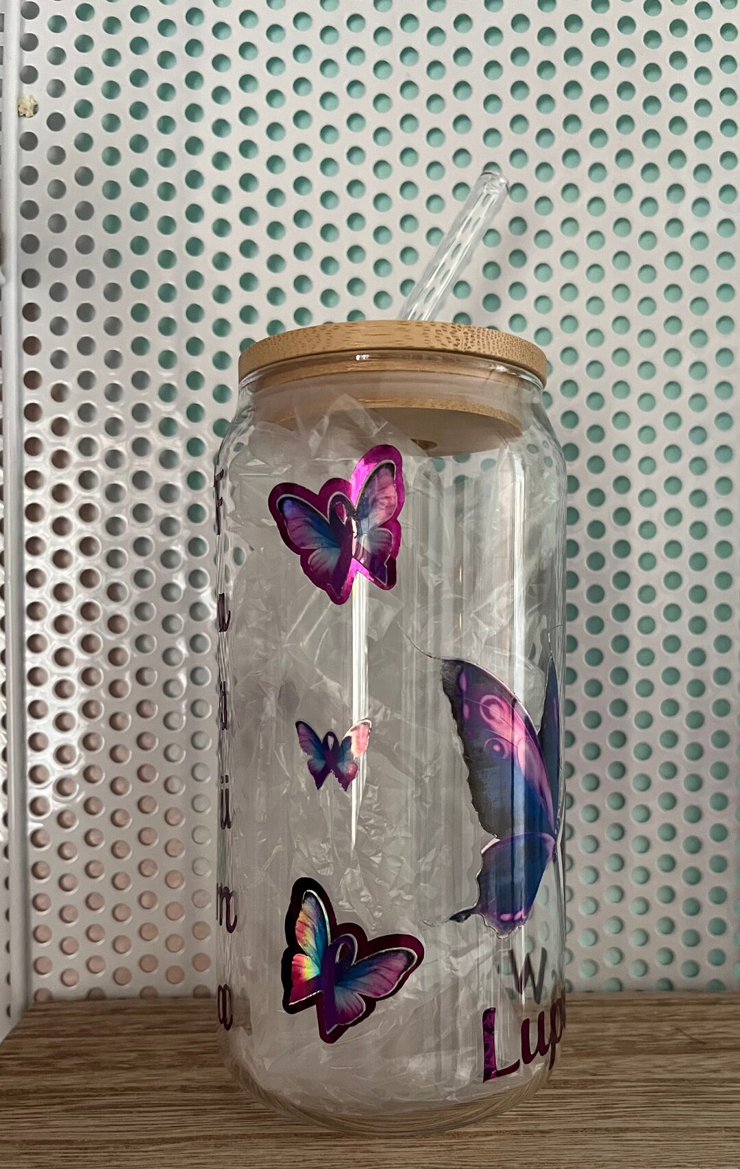 Custom Cup With Lid and Straw - Etsy