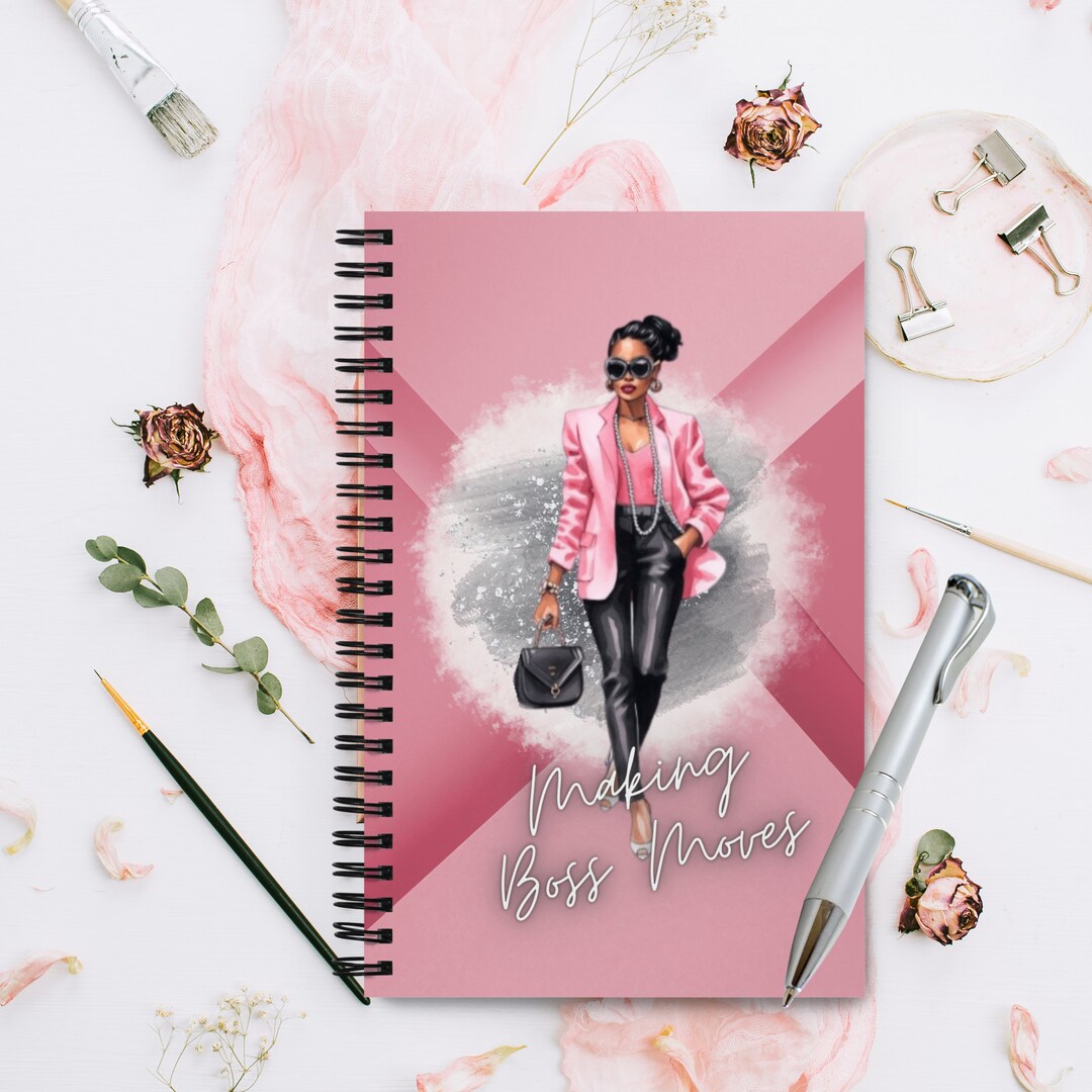 Custom Pink and Grey making Boss Moves Diva - Etsy