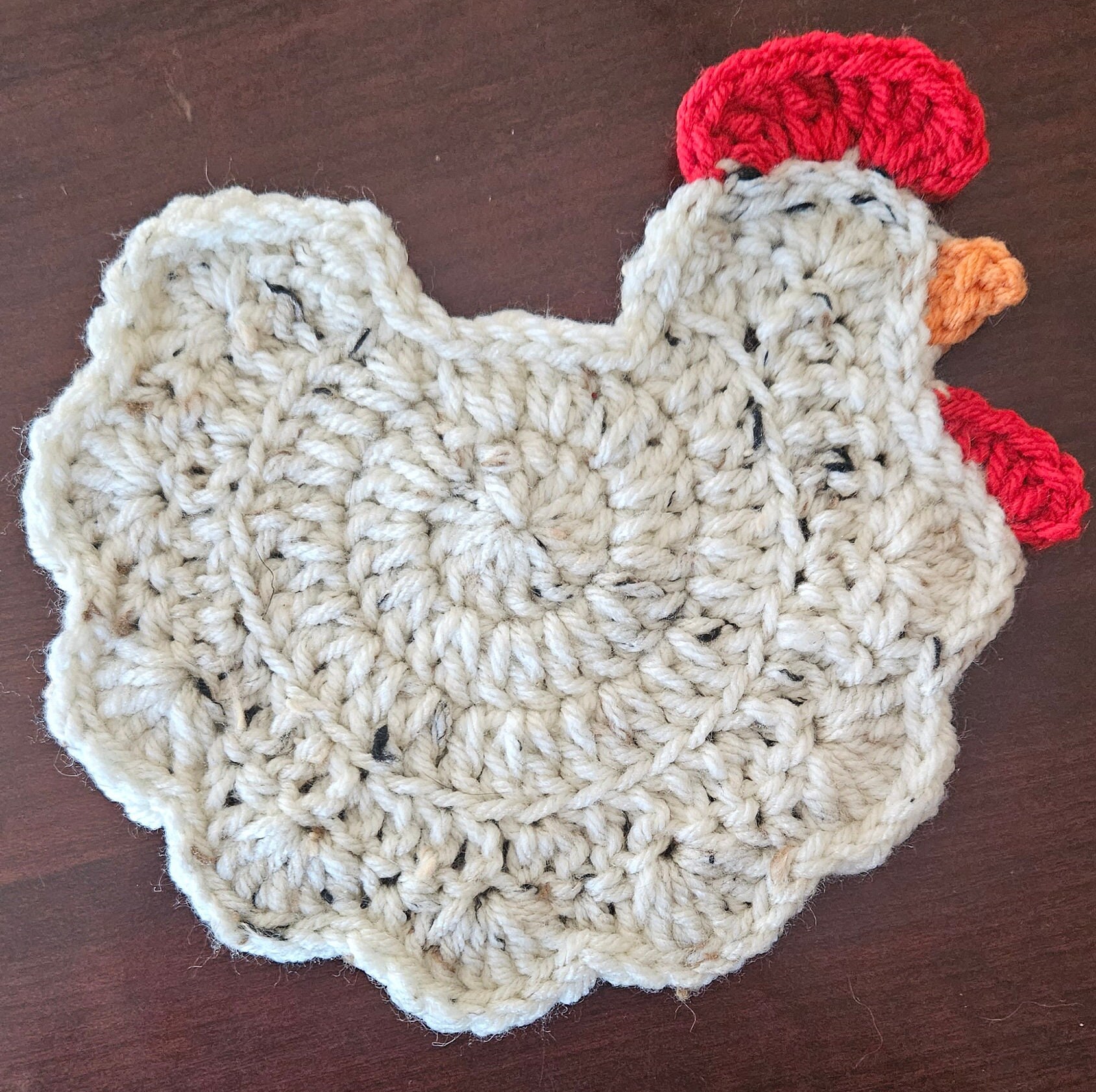 Crochet Chicken Coasters - Etsy