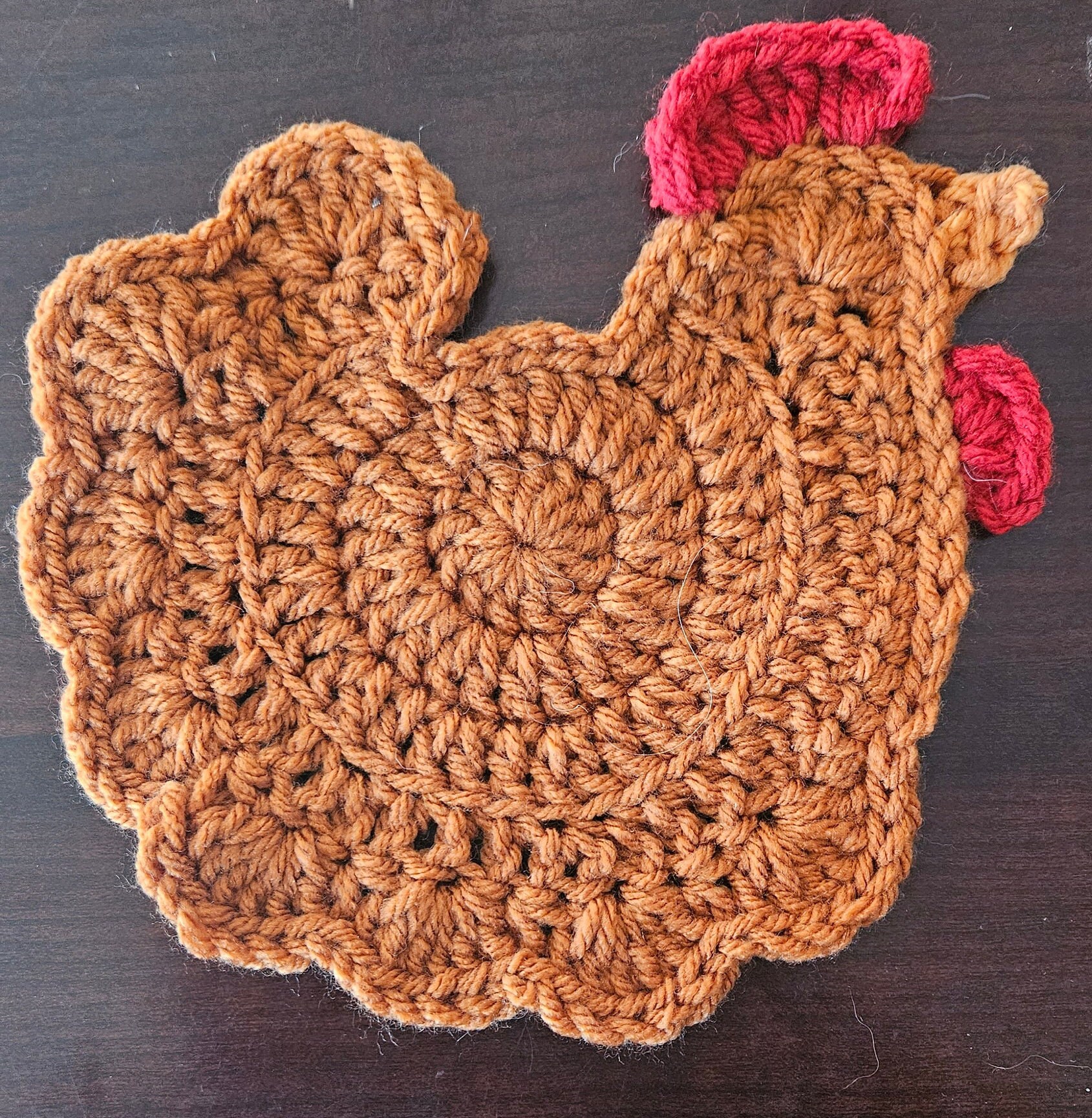 Crochet Chicken Coasters - Etsy