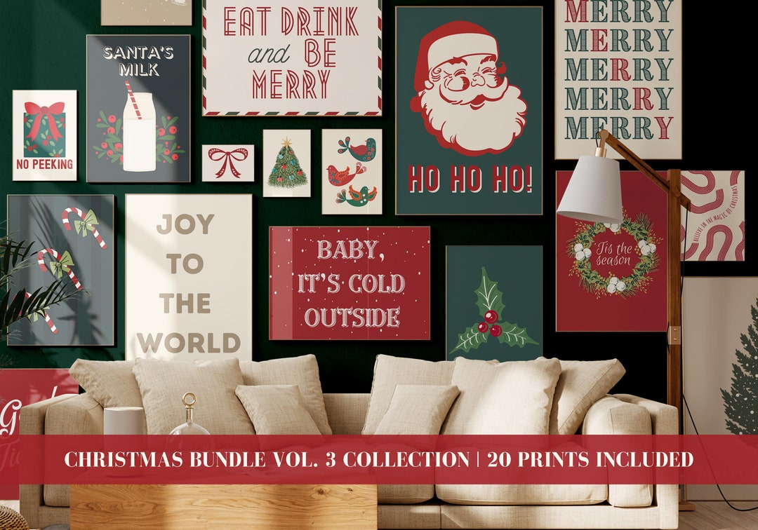 20 Christmas Printables | Festive Christmas Prints | Christmas Decor ...