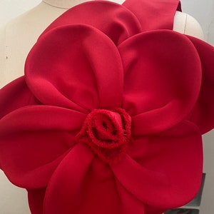 Red Floral Top: Custom Off-shoulder Party Crop - Etsy