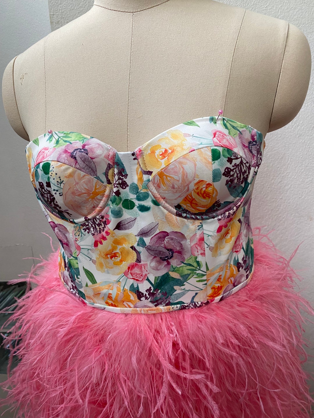 Floral Custom Corset Top for Women,corset Wedding Dress,personalized ...