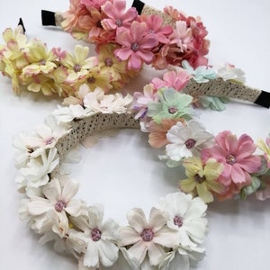 Daisy Flower Headband Floral Hair Accessories Bohemian Headband for ...