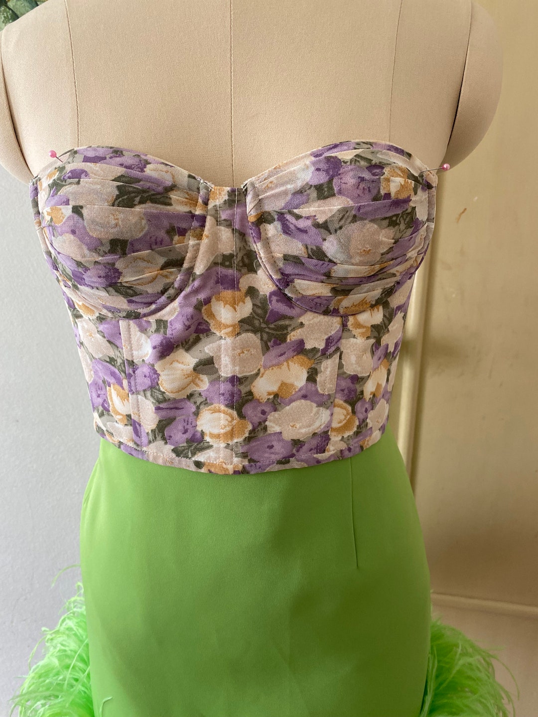 Floral Custom Corset Top for Women,corset Wedding Dress,personalized ...