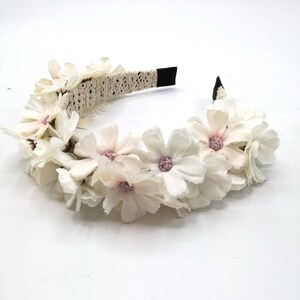 Daisy Flower Headband Floral Hair Accessories Bohemian Headband for ...