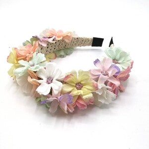 Daisy Flower Headband Floral Hair Accessories Bohemian Headband for ...