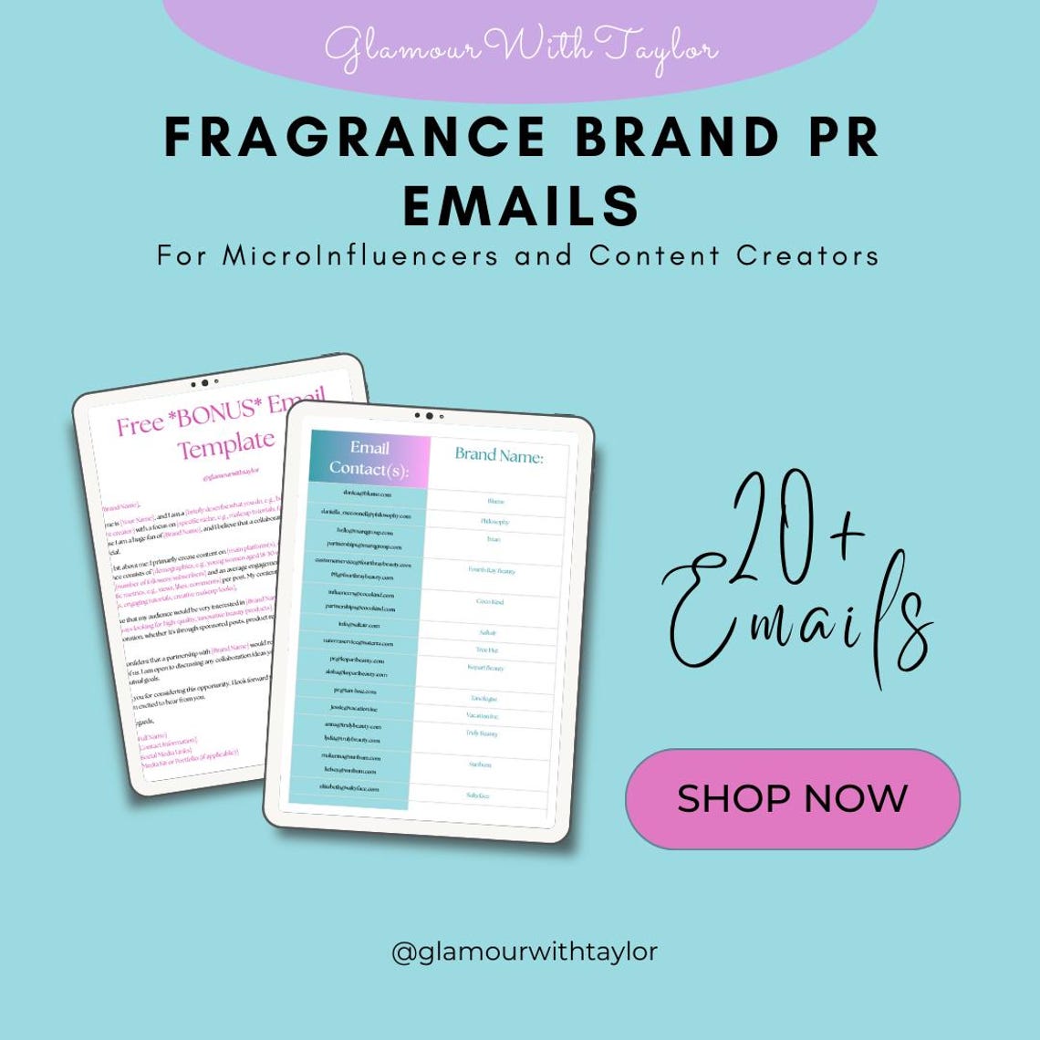 20+ Fragrance Brand PR Contacts for Influencers | Essential Contact ...