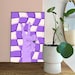 Purple Hand Peace Sign Digital Wall Art, Checkerboard - Etsy