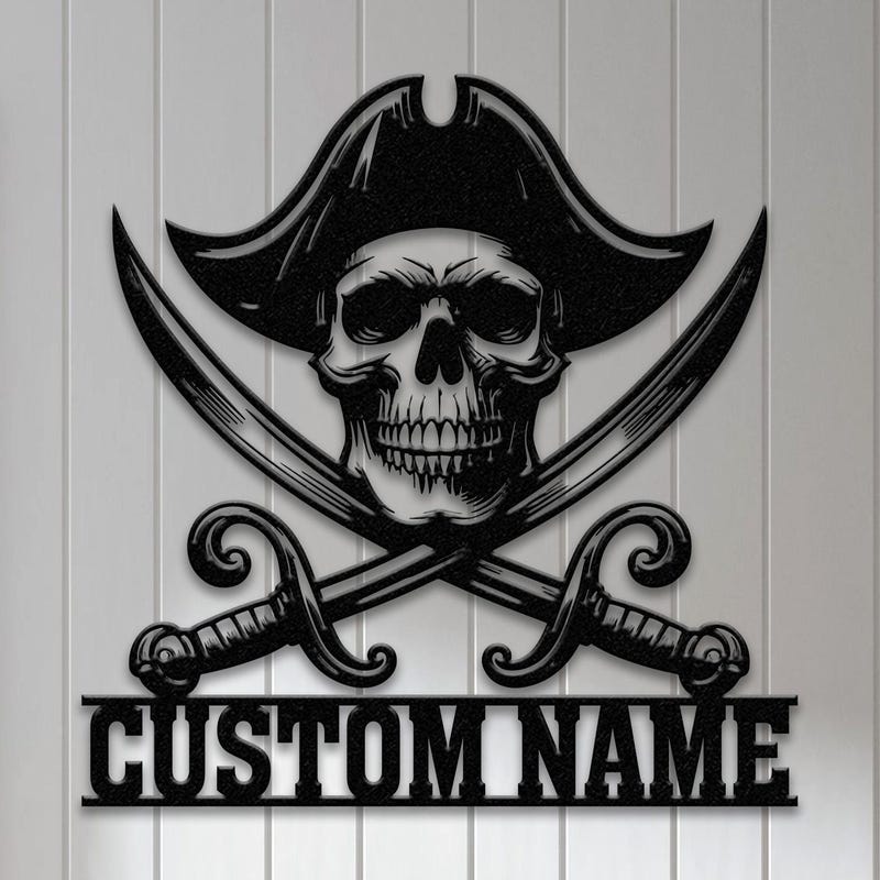 Pirate and Ship Metal Art - Etsy