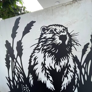 Custom Beaver Metal Sign – Personalized Beaver Lover Gift, Rustic ...