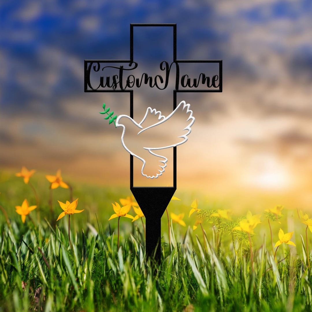 Personalized Pigeon Memorial Plaque Stake, Memorial Gifts for Loss of ...