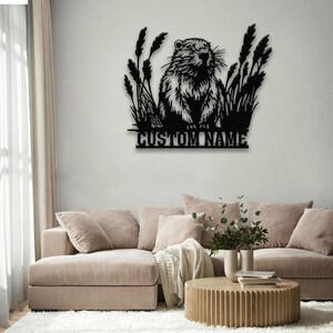 Custom Beaver Metal Sign – Personalized Beaver Lover Gift, Rustic ...