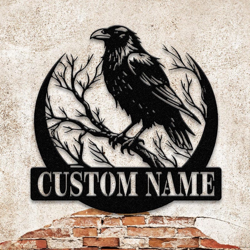 Metal Raven - Etsy