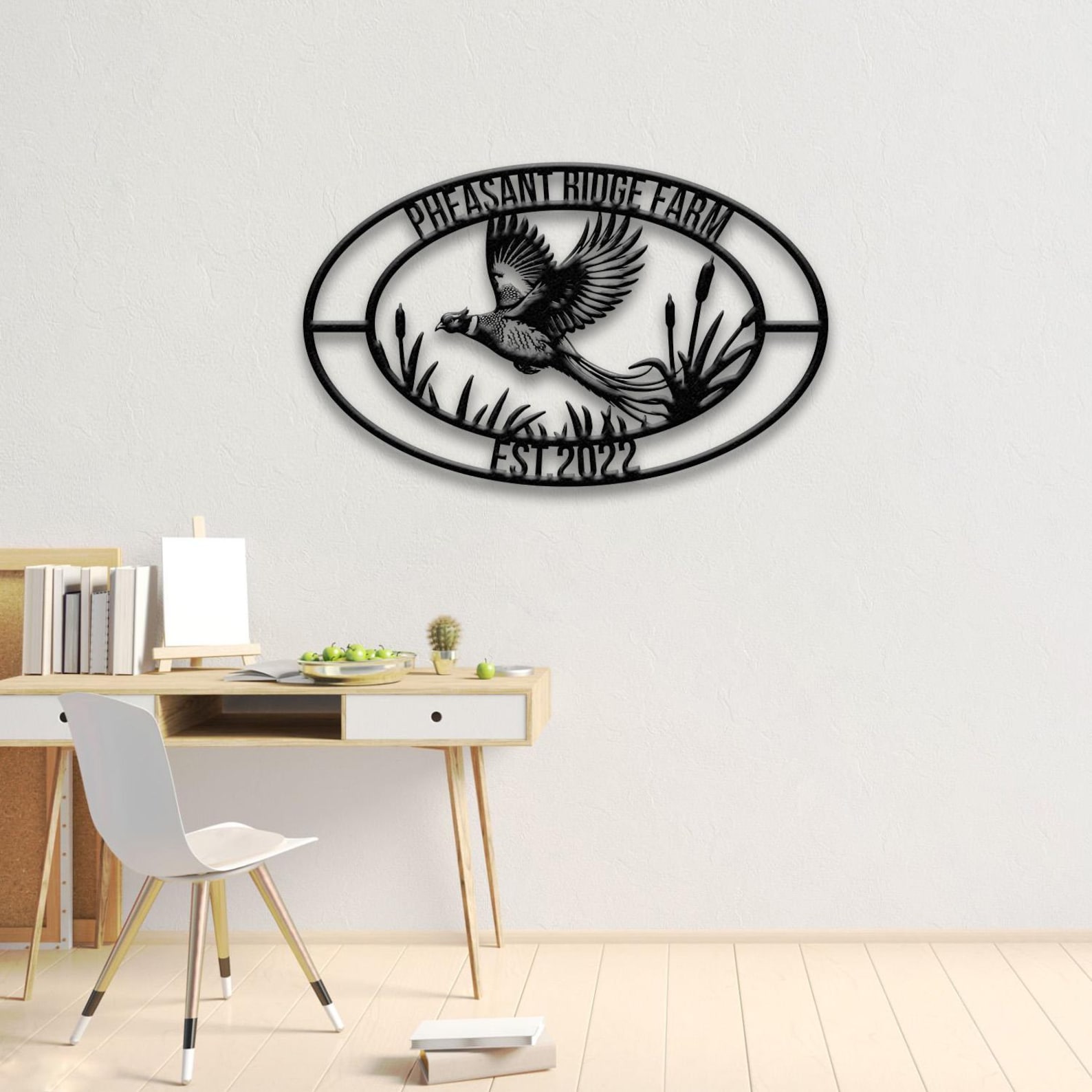 Personalized Pheasant Metal Sign, Custom Pheasant Hunting Name Sign ...
