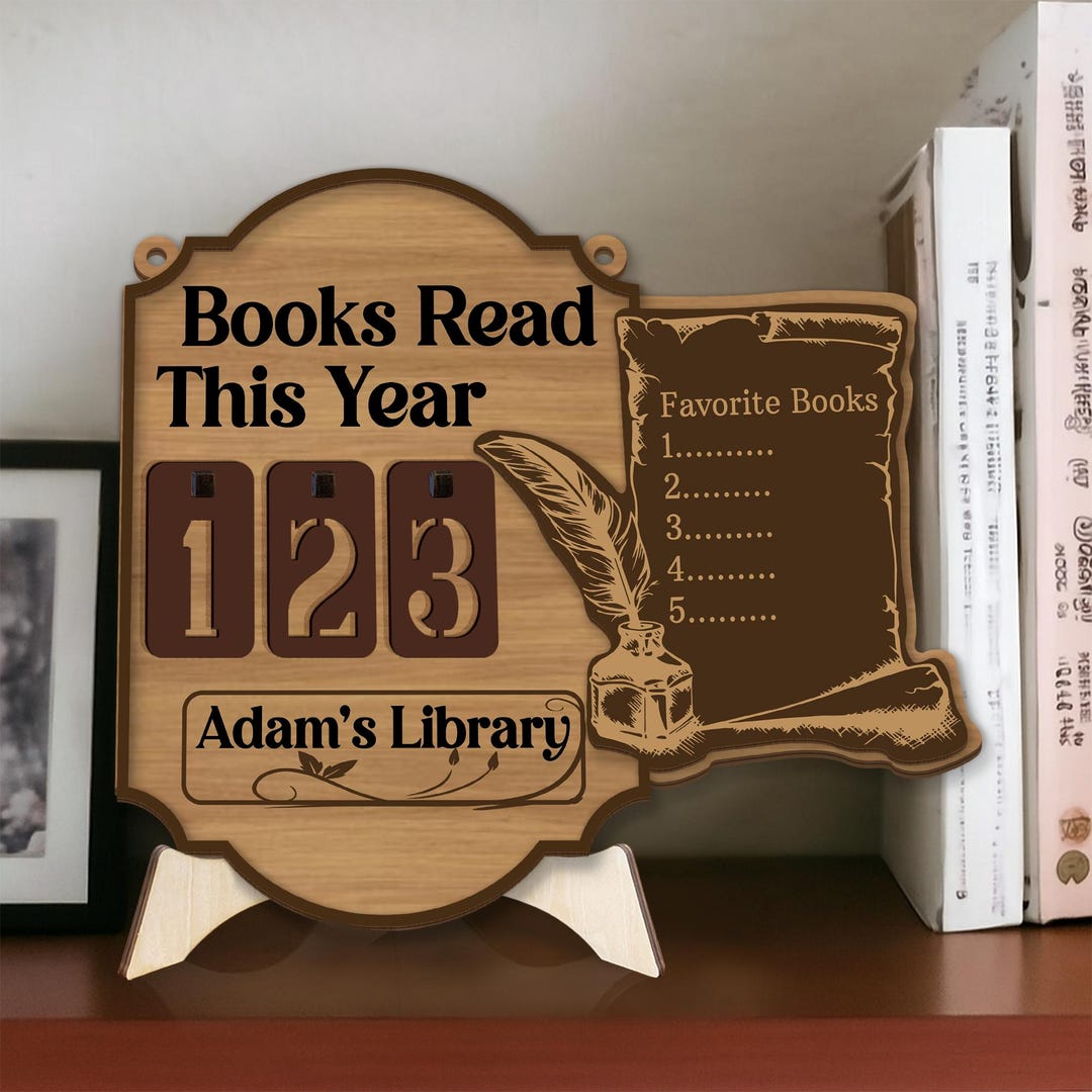 Books Read This Year Tracker - List Book, Books Read This Year Counter ...