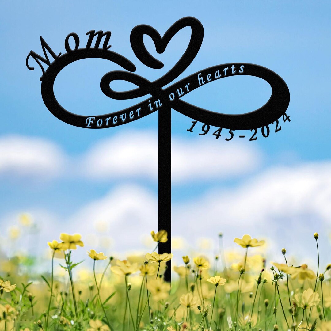 Personalized Infinite Love Memorial Plaque Stake, Memorial Gifts for ...