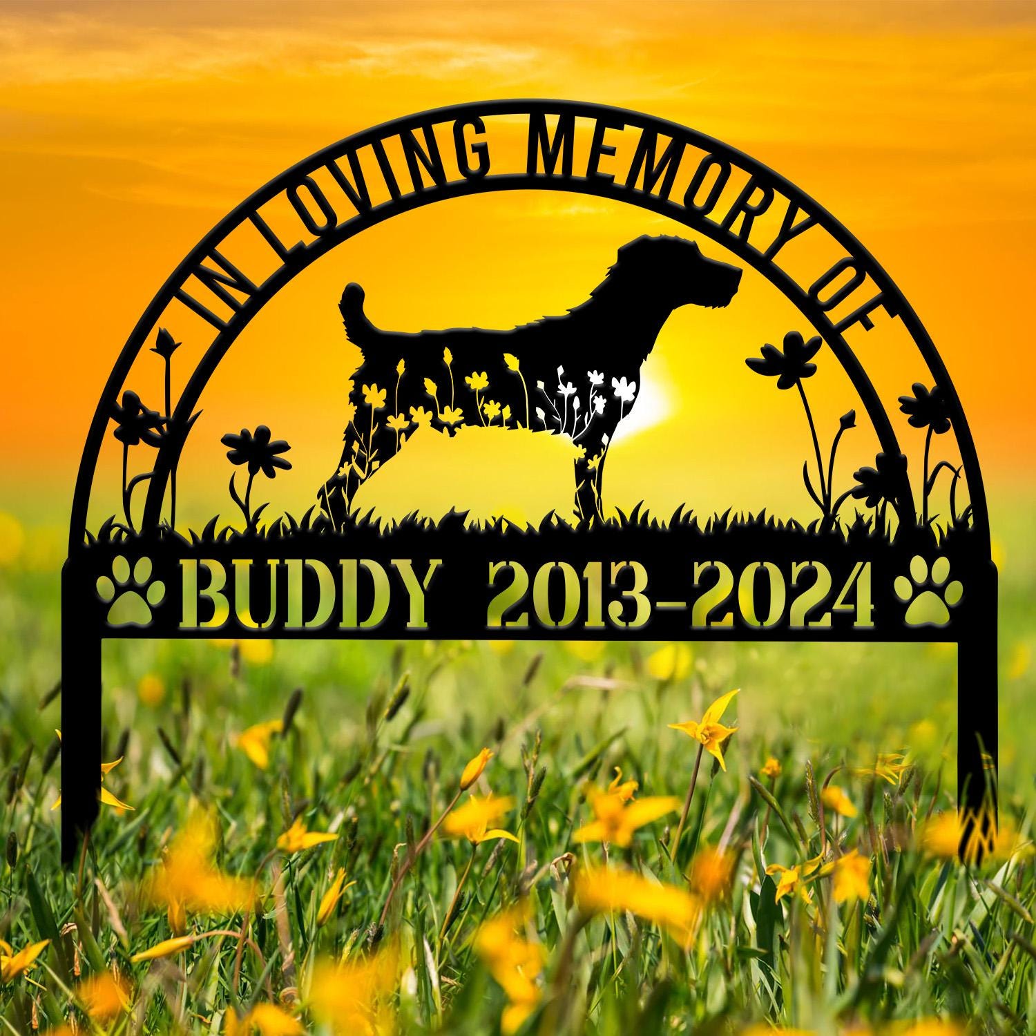 Personalized Jack Russell Memorial Stake, Custom Pet Grave Marker, Pet ...
