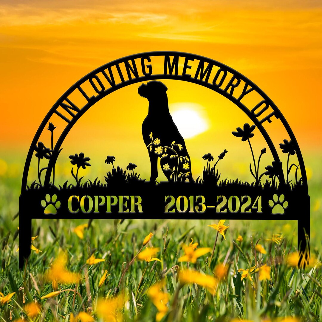 Personalized Beagle Memorial Stake Sign - Custom Pet Grave Marker With ...