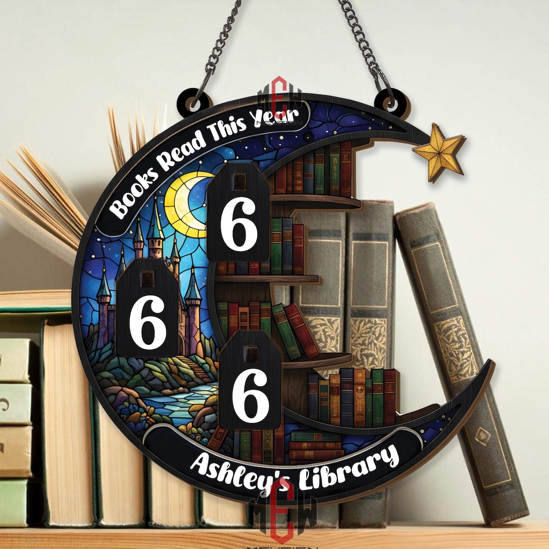Crescent Moon Books Read This Year Tracker, Stained Glass Castle ...