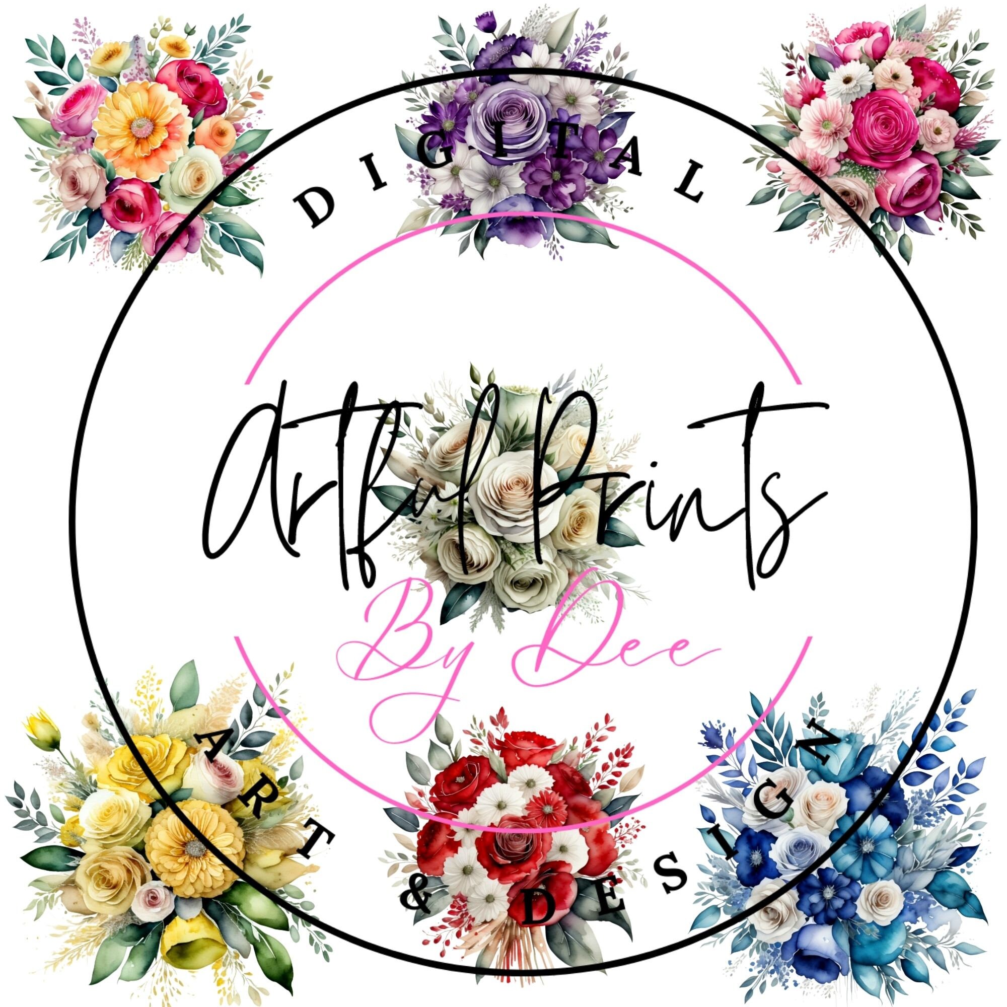 Wedding Bouquet Clipart Bridal Flowers Illustration PNG and - Etsy