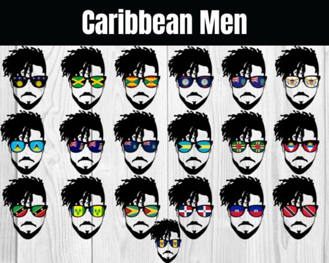 Caribbean Men PNG, Caribbean Man Png, Printable, Cricut & Silhouette ...
