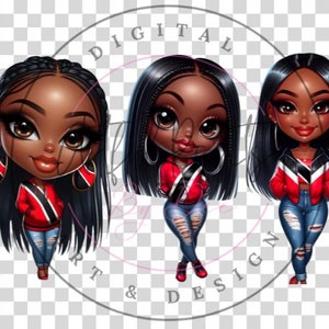 Trinidadian Girl Clipart Bundle, Trinidad Woman, Fashion Girl Clip Art ...