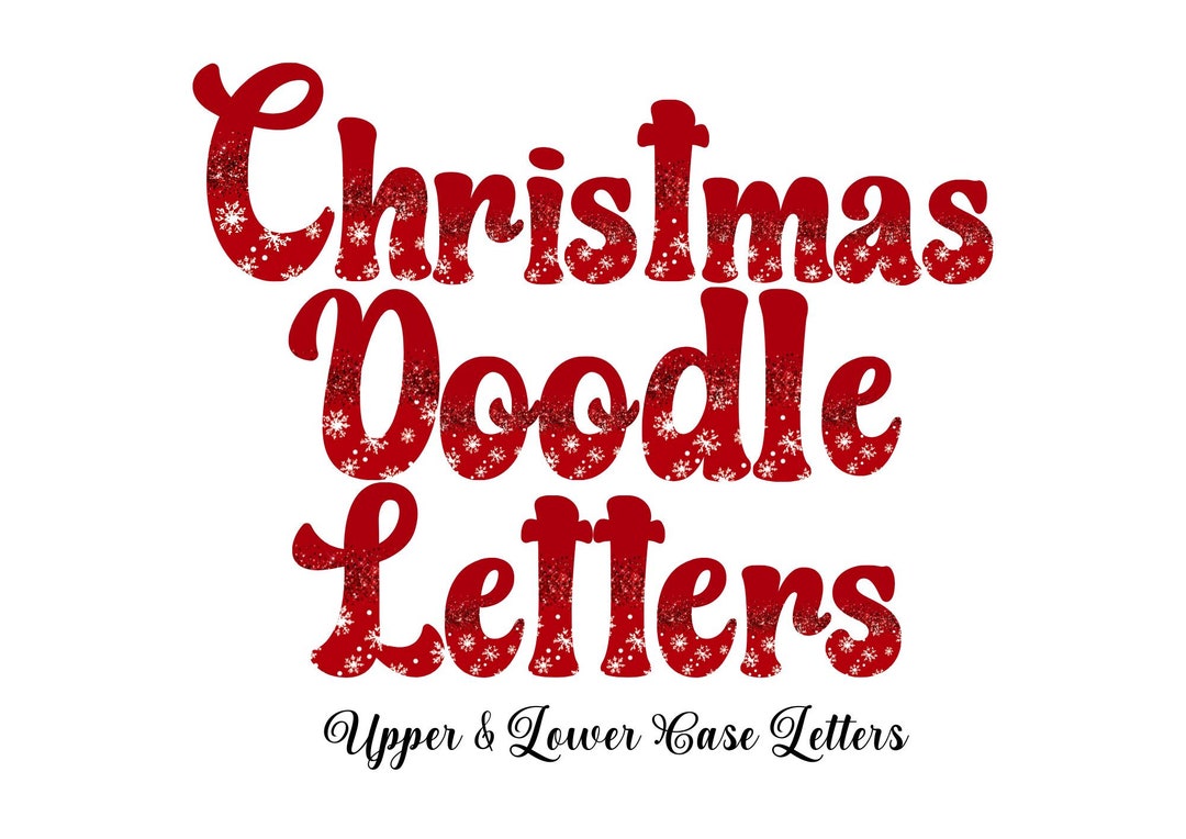 Christmas Alpha Letters| Snow Flakes Groovy Letters| Individually Saved ...