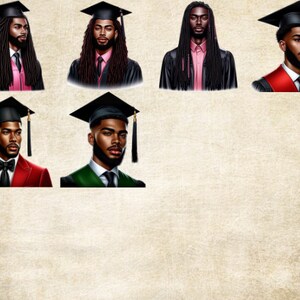 Graduation Clipart, African American Graduating Boys, School Clipart ...