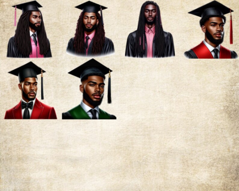 Graduation Clipart, African American Graduating Boys, School Clipart ...