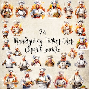 Thanksgiving Clipart Mega Bundle Holiday Meal Illustrations - Etsy