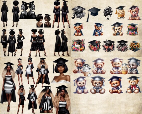 The Ultimate Graduation Clipart Bundle, Graduation Ceremony Graphics ...