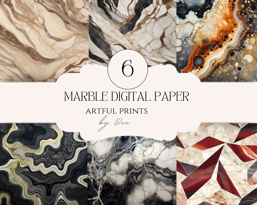 Marble Digital Paper| Marble Patterns| Instant Download for Commercial ...