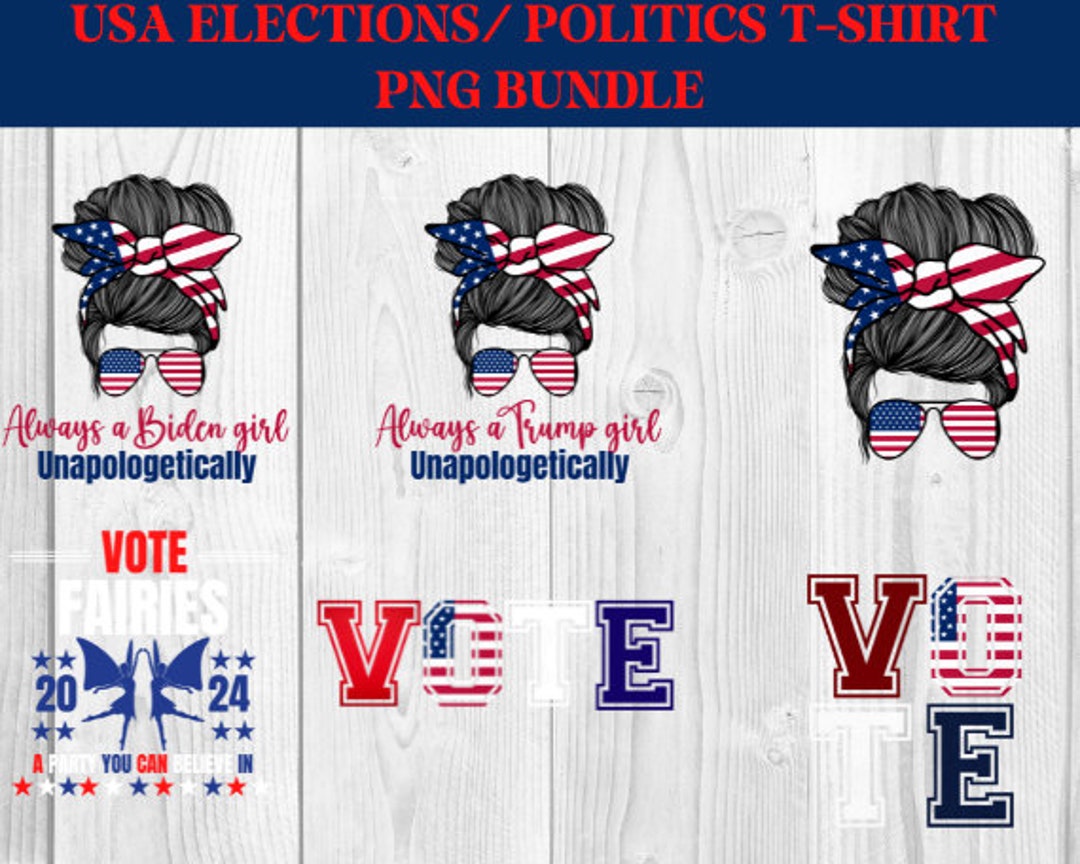 USA Elections Png, 2024 Png, USA Flag Svg, Messy Bun Clipart, Political ...