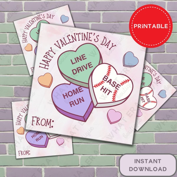 Baseball Valentines - Etsy