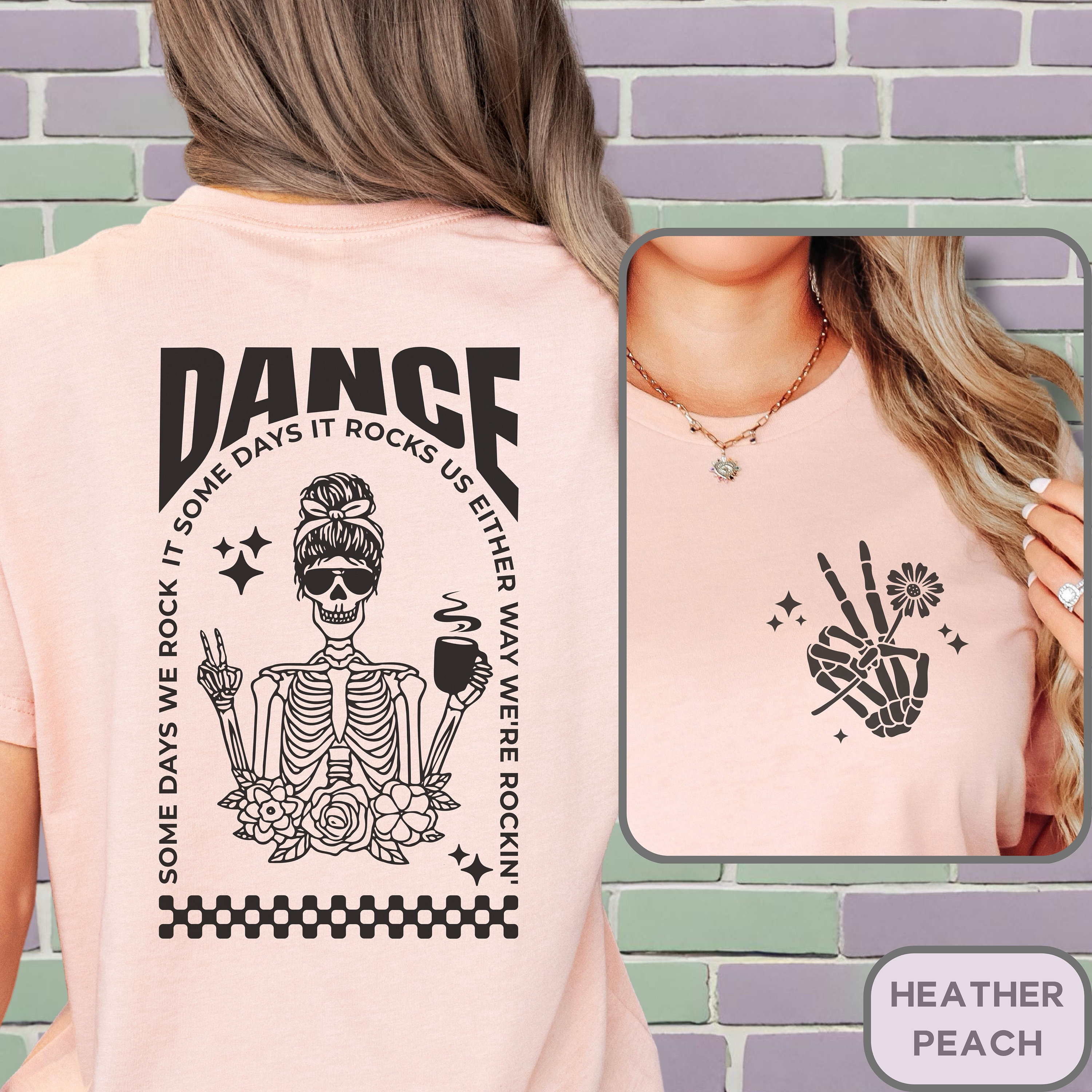 Some Days We Rock It Skeleton Dance Shirt, Funny Dance Mom Shirt, Dance ...