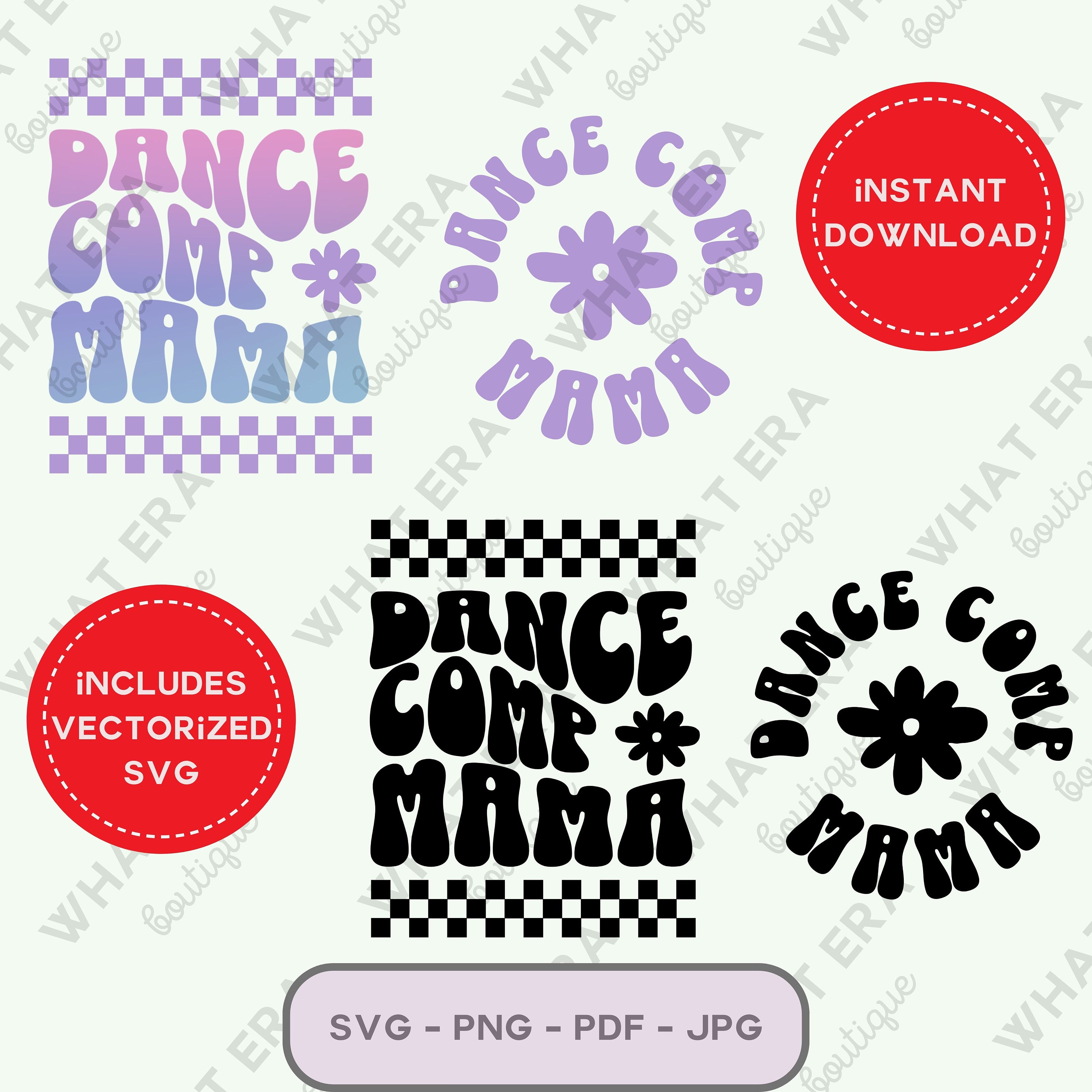 Competition Dance Mom Svg Bundle, Dance Mama Svg, Dance Comp Mama Svg ...