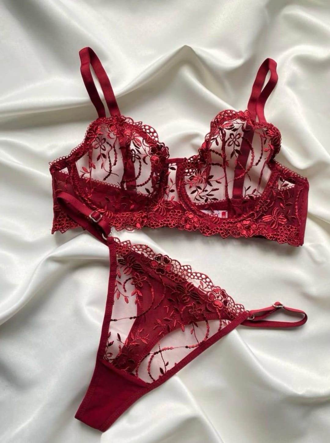 Set di lingerie, reggiseno sexy, biancheria intima donna, lingerie ...