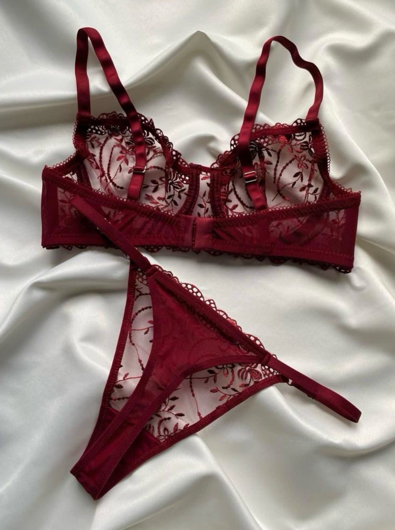 Set di lingerie, reggiseno sexy, biancheria intima donna, lingerie ...