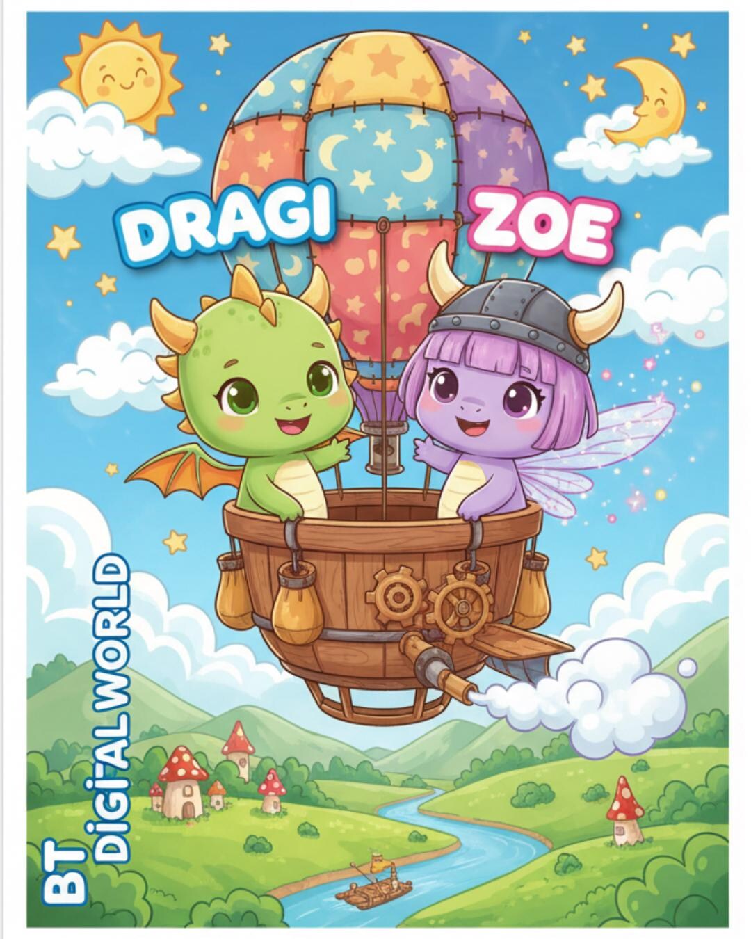 Dragi & Zoe Dragon Coloring Book | 20 Page PDF | Digital Download ...