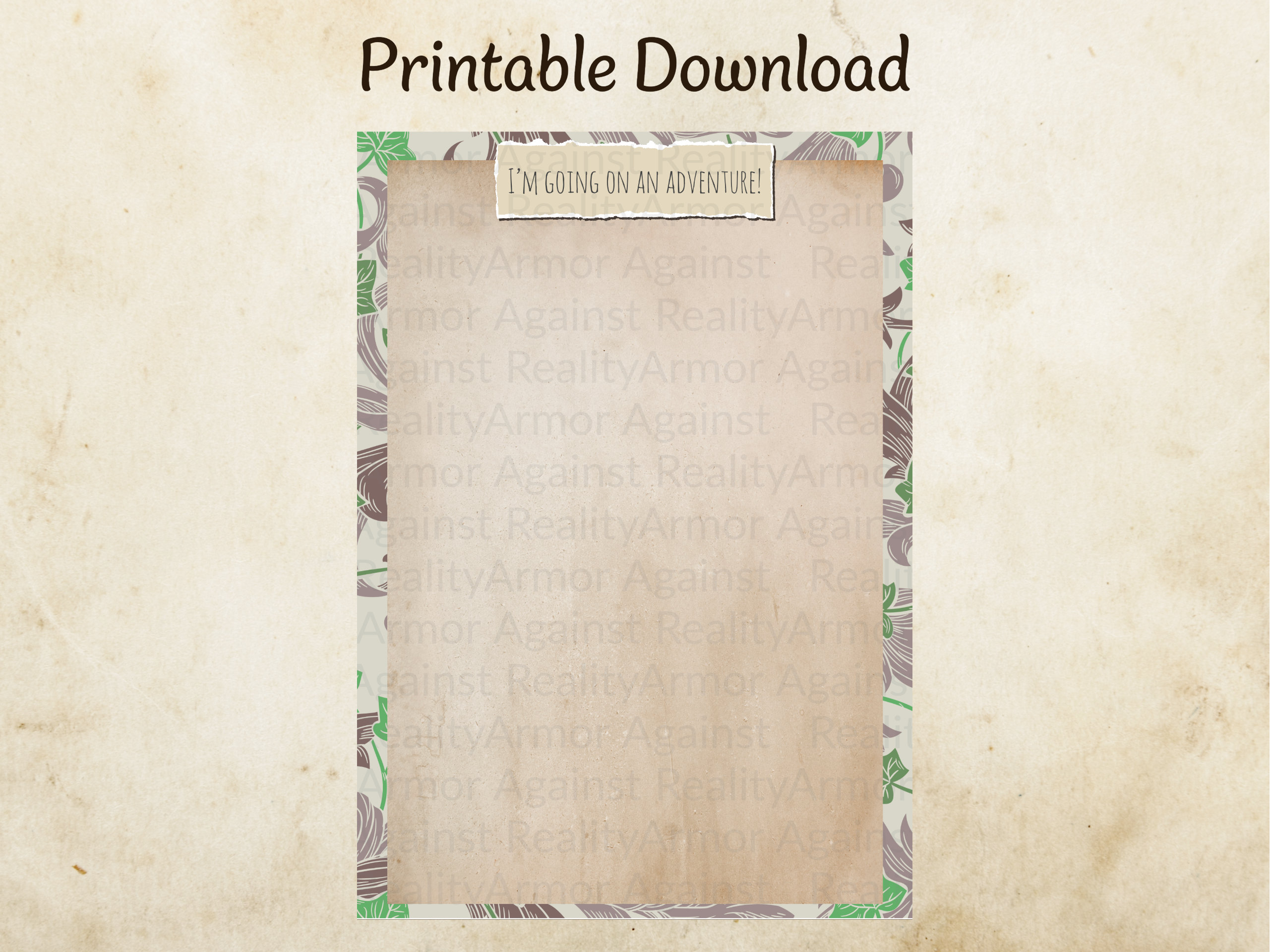 Printable I’m Going on an Adventure Fantasy to Do List Digital Download ...