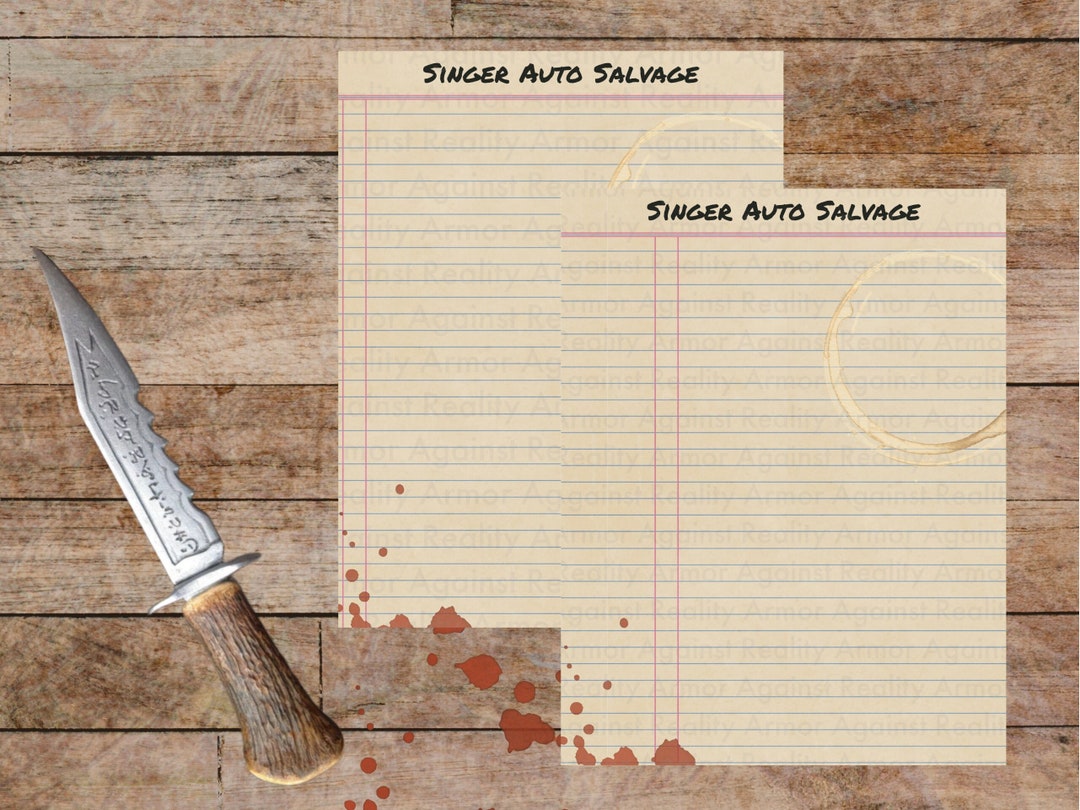 Printable SPN Singer Auto Hunter to Do List 2 Pack Download - Etsy