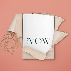 Ivow: Wedding Vow Keepsake Journal - Etsy
