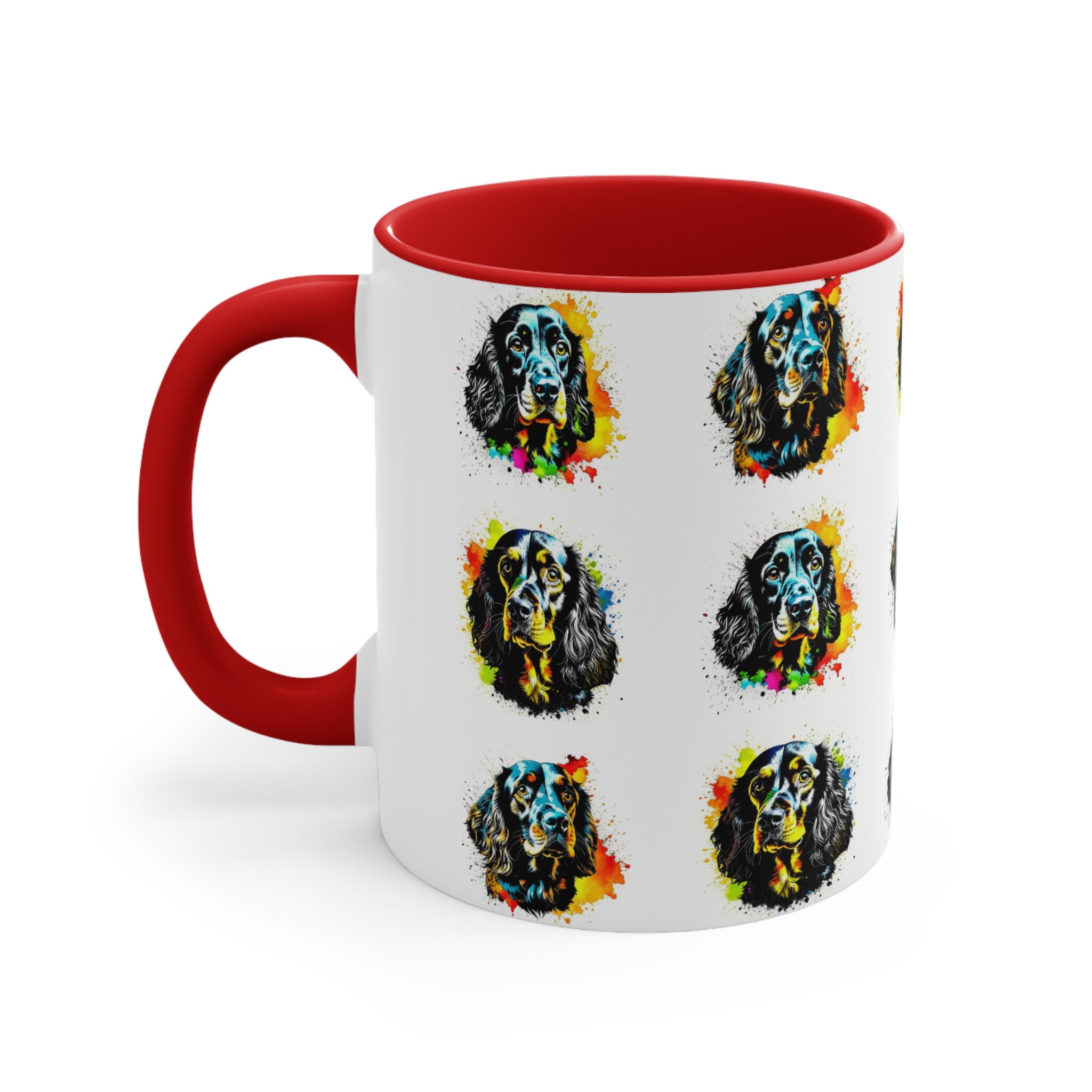 Cocker Spaniel Pattern Coffee Mug Cute Gift Birthday Christmas Present ...