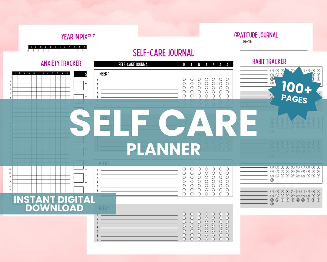 Self Care Planner Digital Planner 2024 2025 Undated Digital Planners ...
