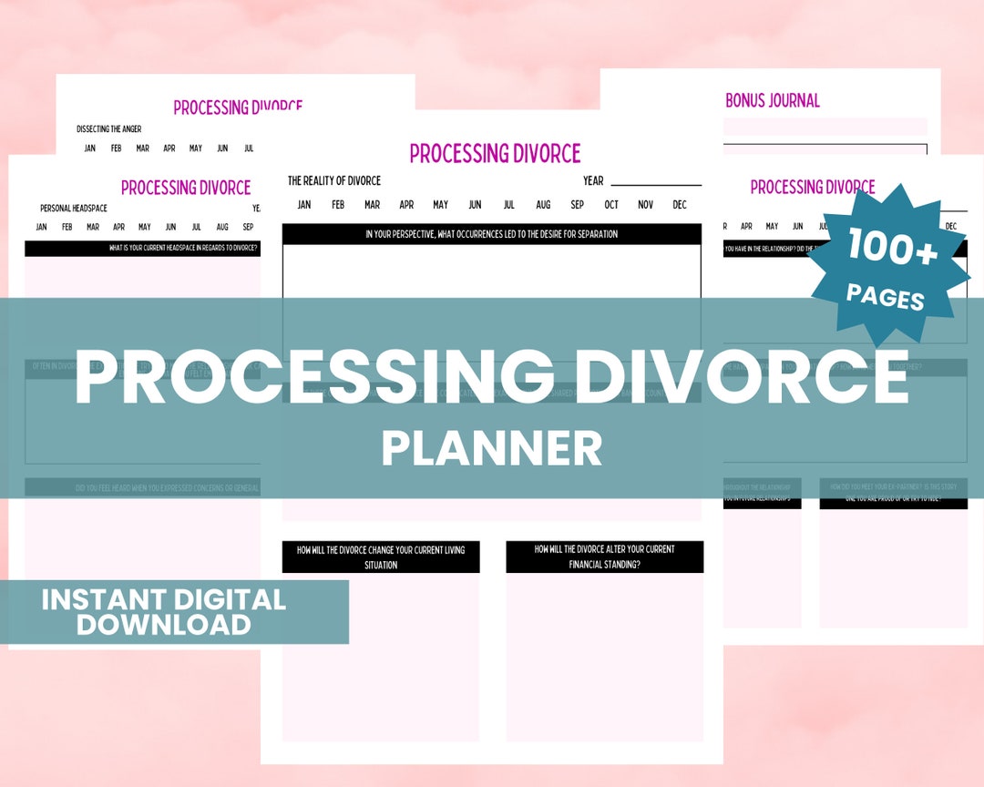 Processing Divorce Digital Planner 2024 2025 Undated Digital Planners ...