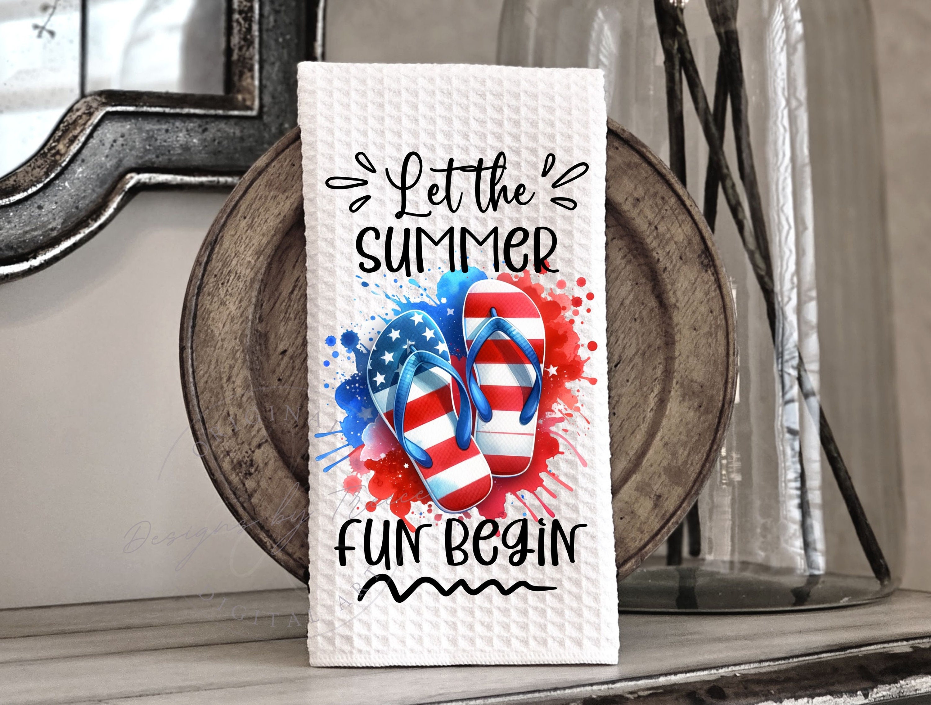 Let Summer Fun Begin - Sweet Summer Watermelon - Kitchen Hand Towel ...